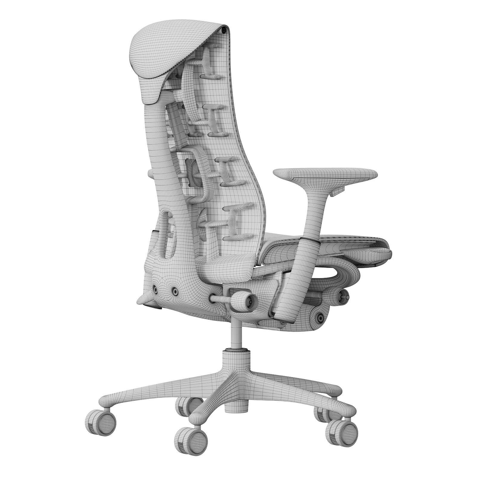 Herman Miller Armchairs - 3D Model by mimomimoa2024