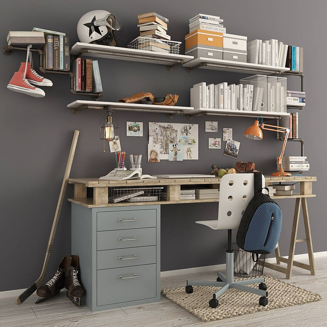 School Set 01 - 3D Model by mimomimoa2024