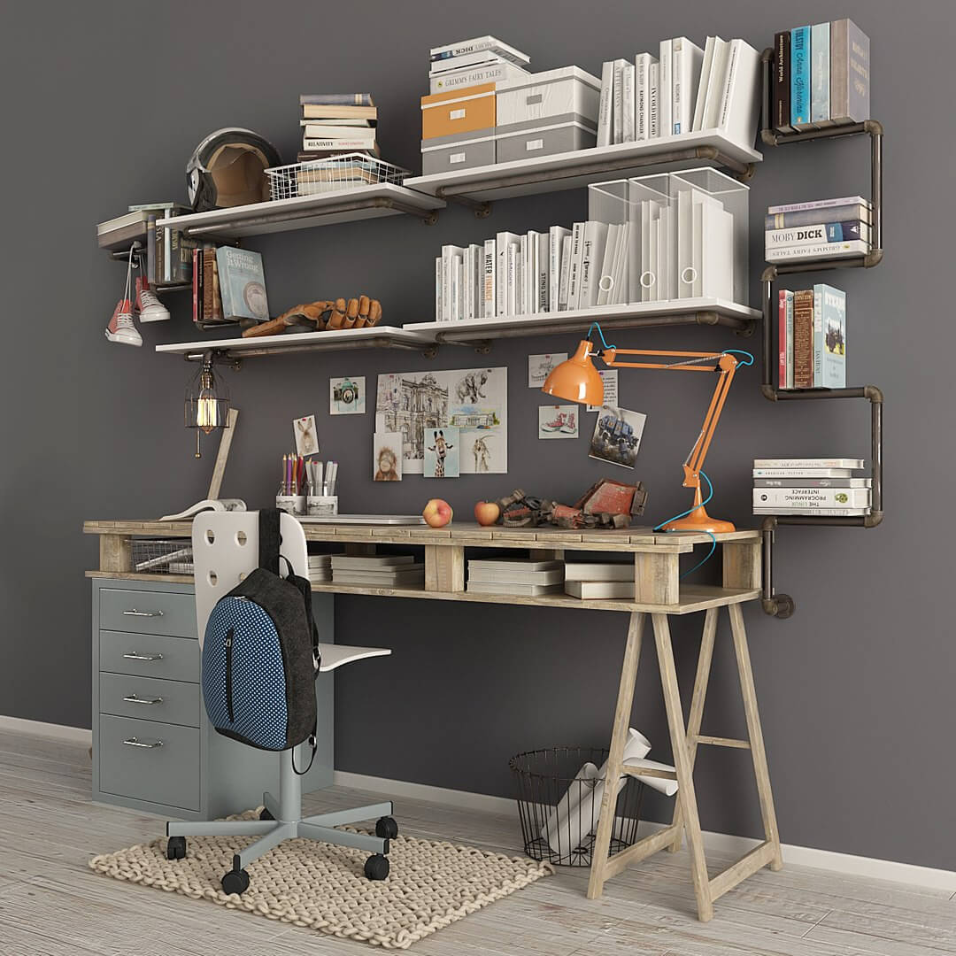 School Set 01 - 3D Model by mimomimoa2024