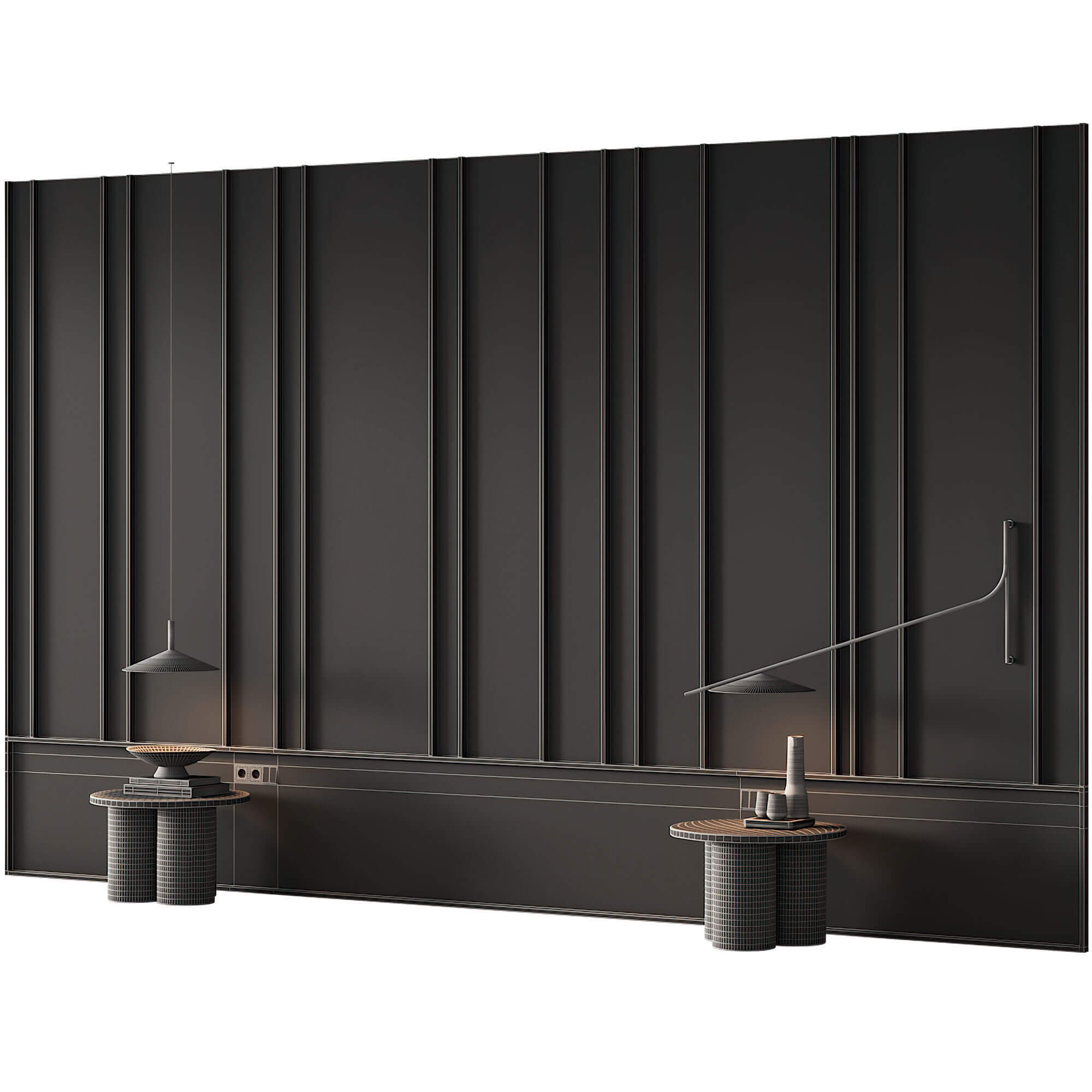 267 Wall Composition 09 Bedroom Headboard Kit - 3D Model by mimostar