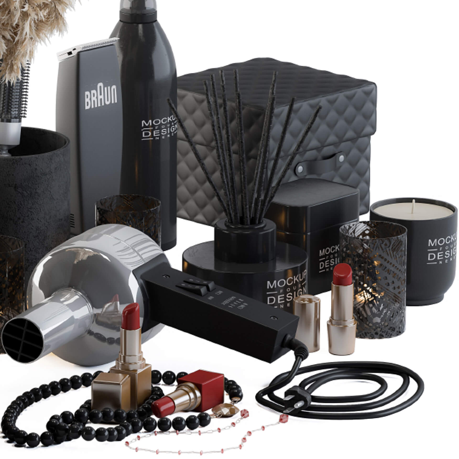 Bathroom Decor Set 056 - 3D Model by mimostar