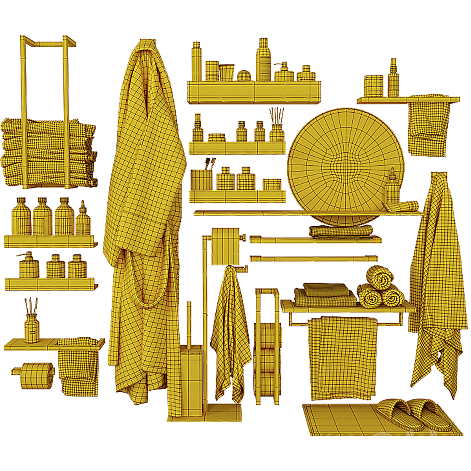 Decorative Bathroom SET23 - 3D Model by mimostar