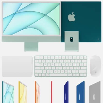 Monoblock Computer Apple iMac - 3D Model by mimostar