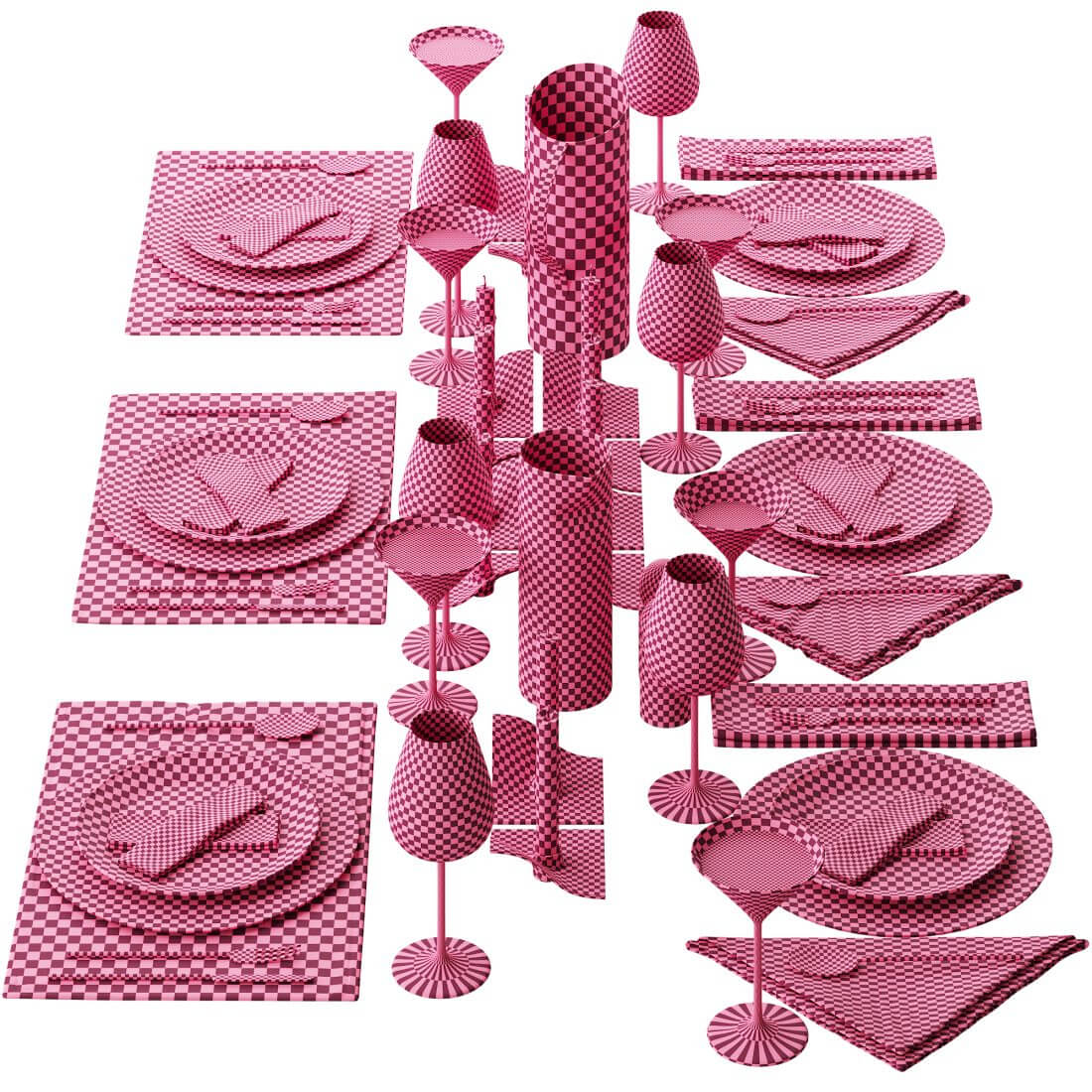 Tableware Decor SET01 - 3D Model by mimostar