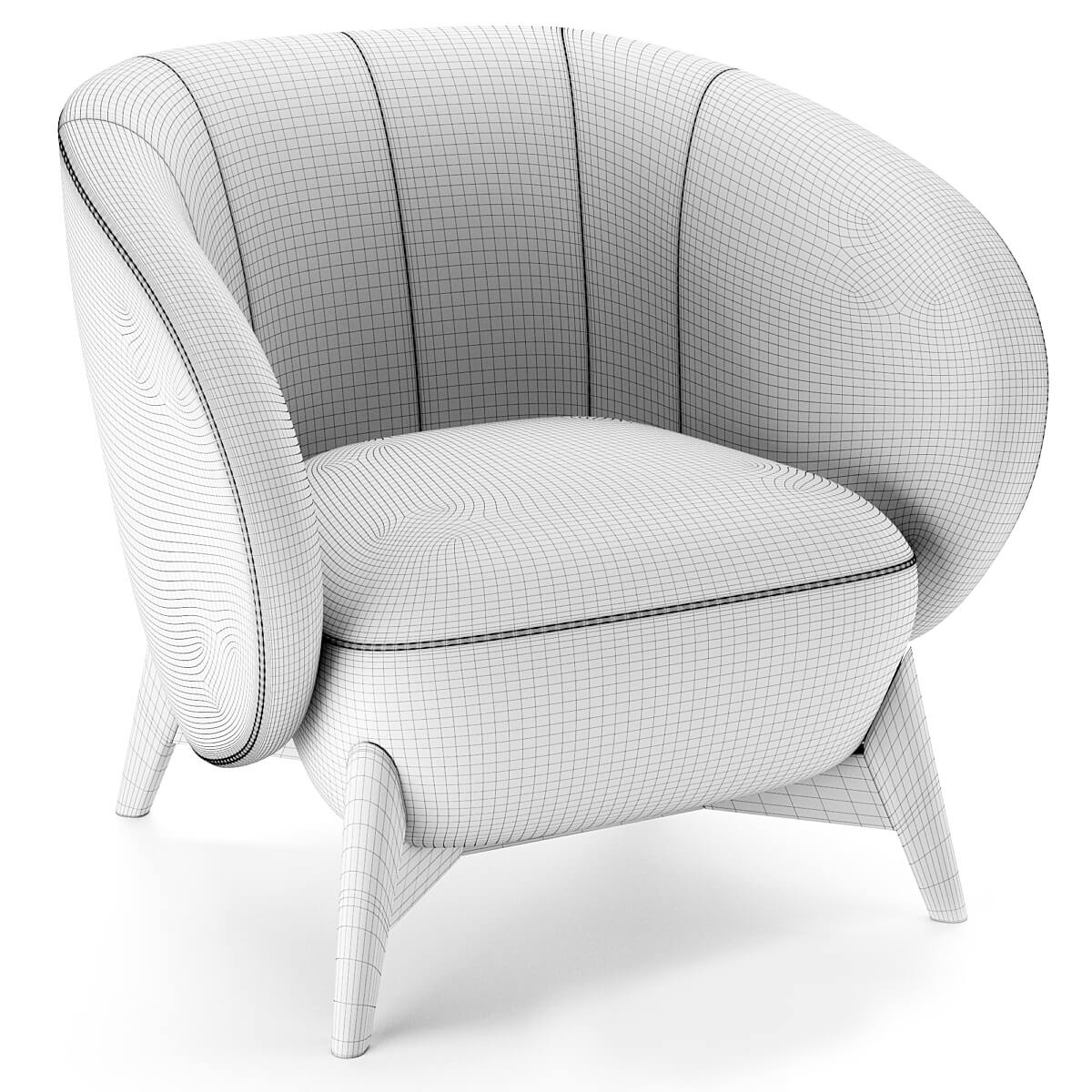 Tilar Armchair - 3D Model by mimostar