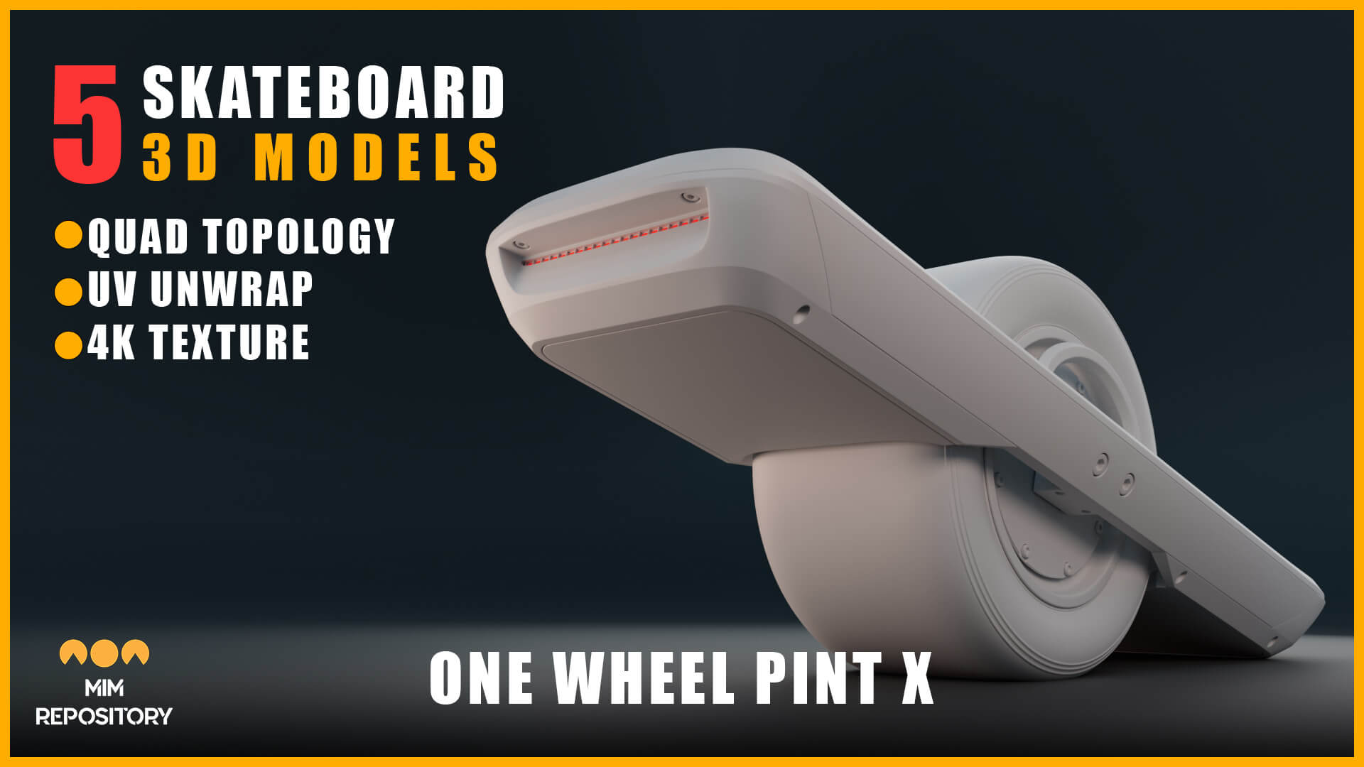 5 Skateboard 3D Model Collection (Maya FBX OBJ) by mimRepository