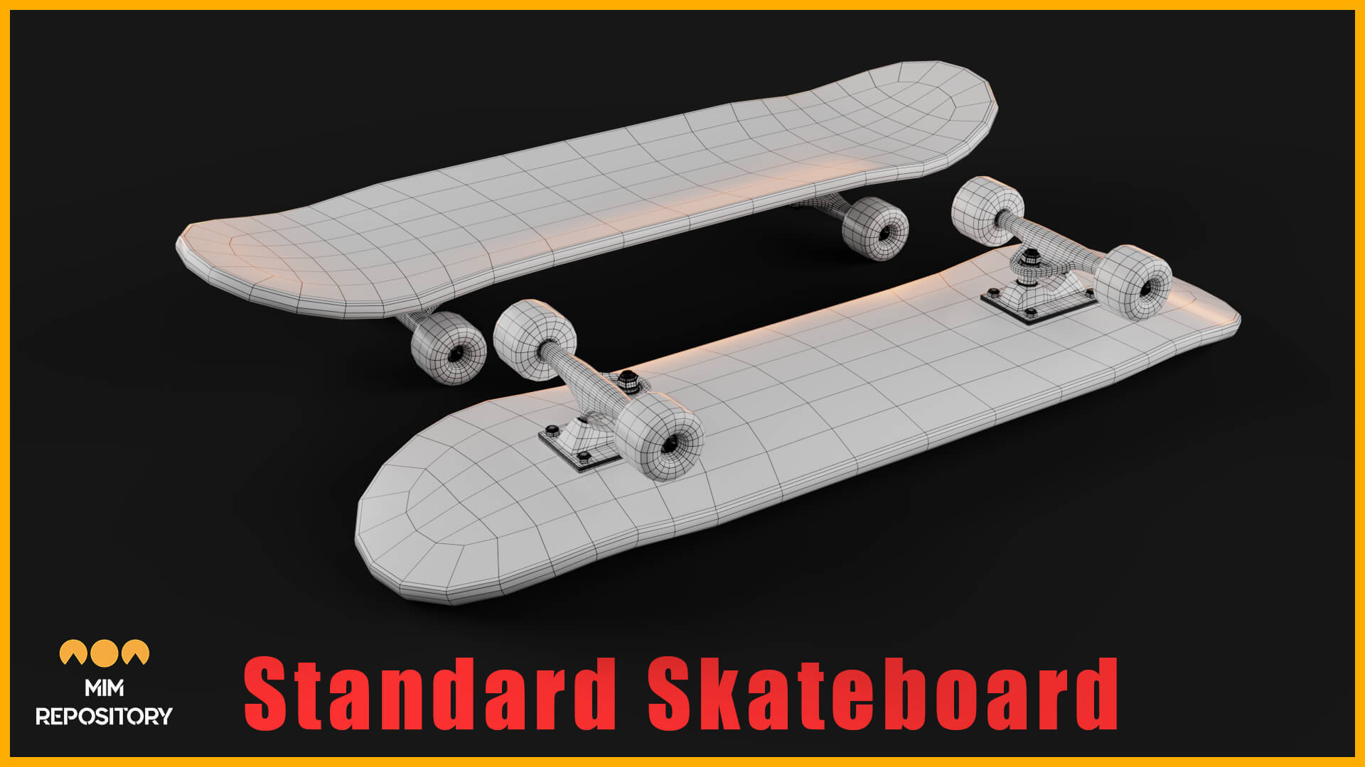 5 Skateboard 3D Model Collection (Maya FBX OBJ) by mimRepository