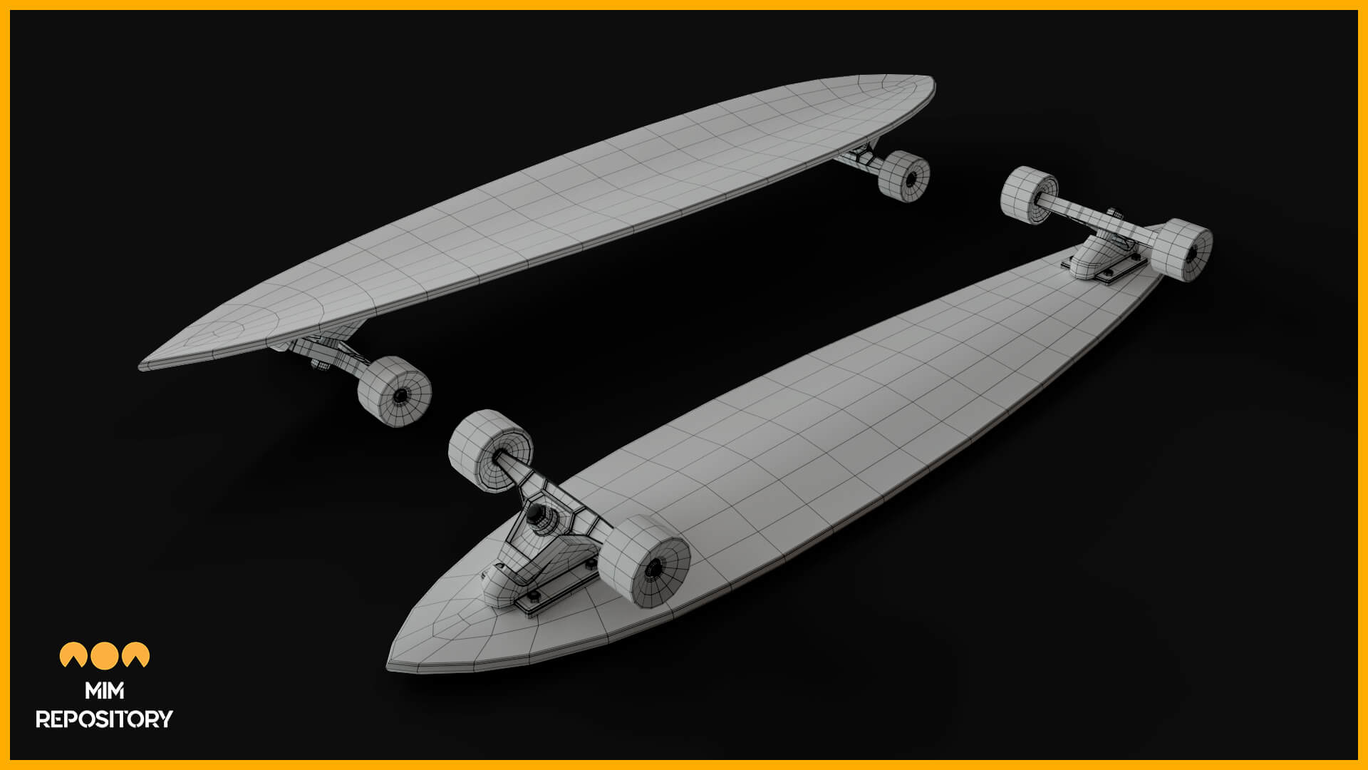 5 Skateboard 3D Model Collection (Maya FBX OBJ) by mimRepository
