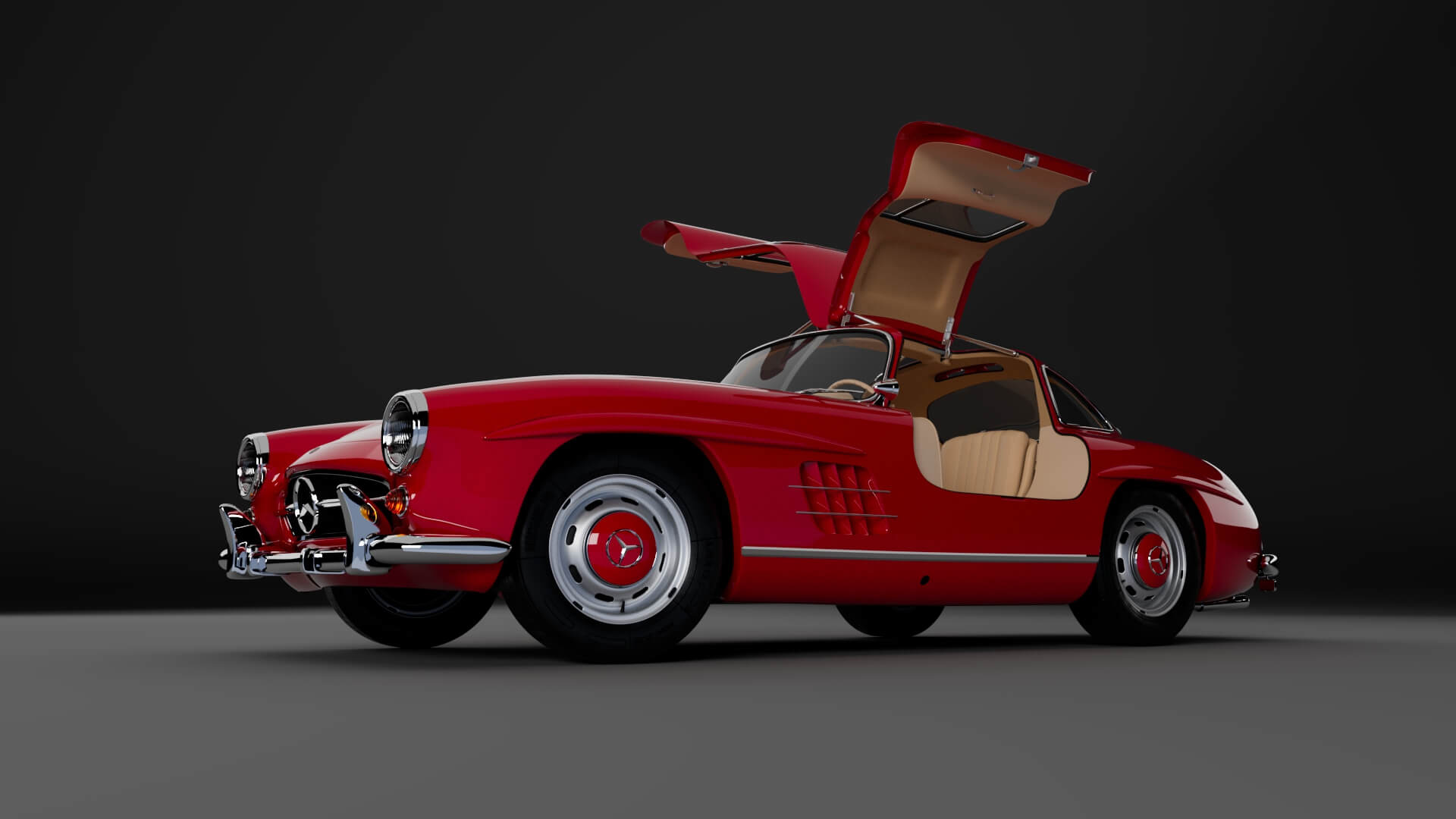 Mercedes-Benz 300 SL 3D Model by mimRepository