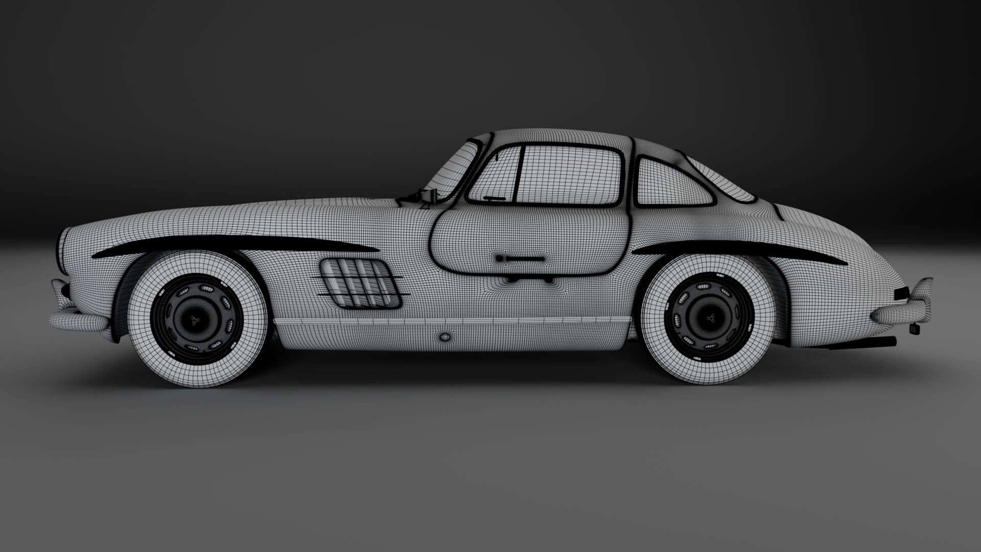 Mercedes-Benz 300 SL 3D Model by mimRepository