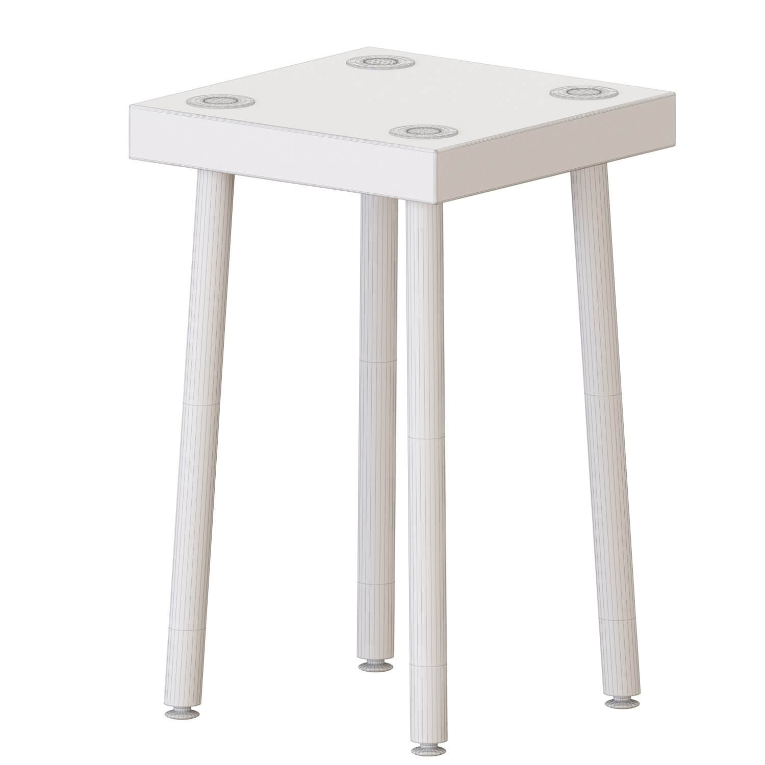 FRIDNAS Nesting Tables with Stools - 3D Model by min khant