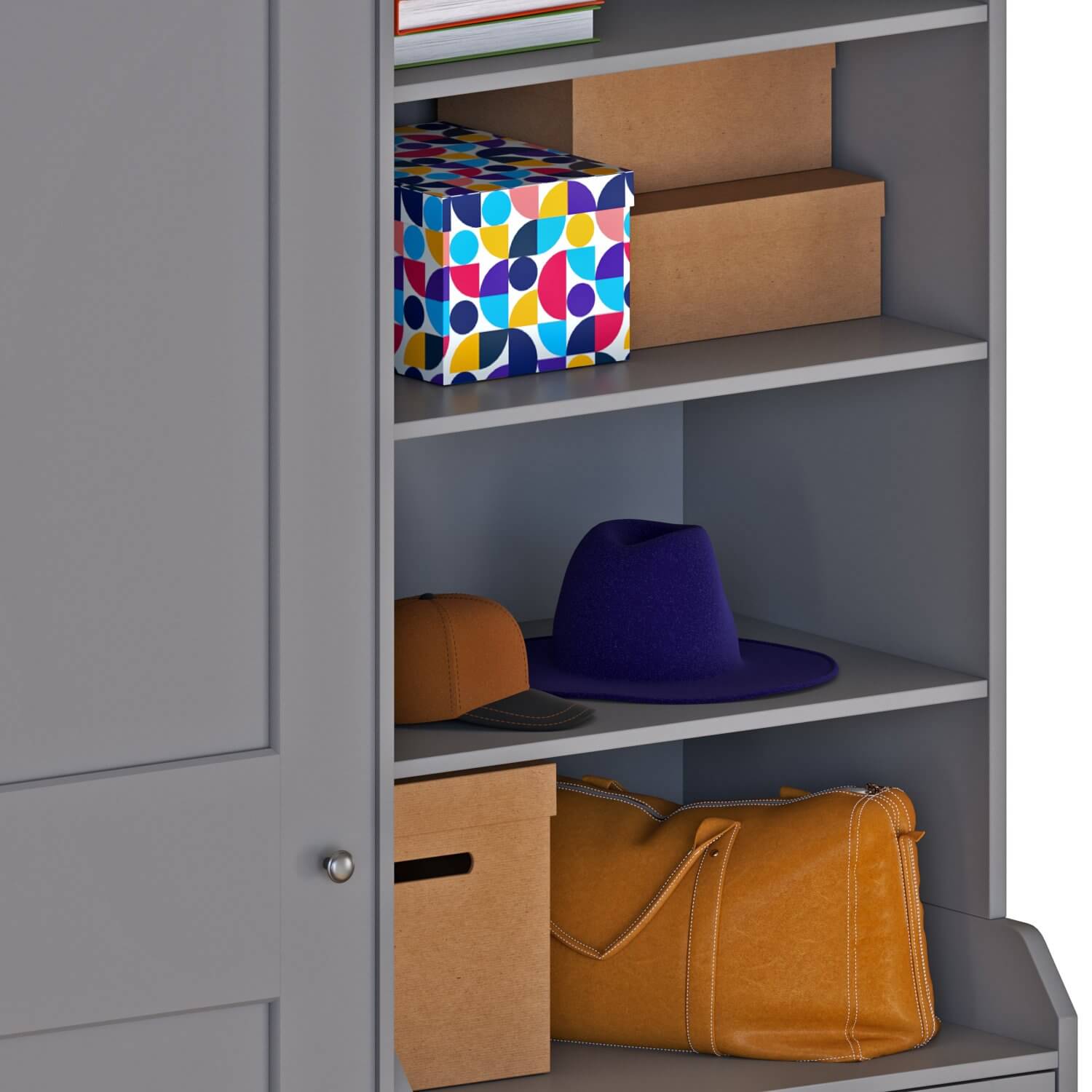 HAUGA Wardrobe and Display Cabinet Set 01 - 3D Model by min khant