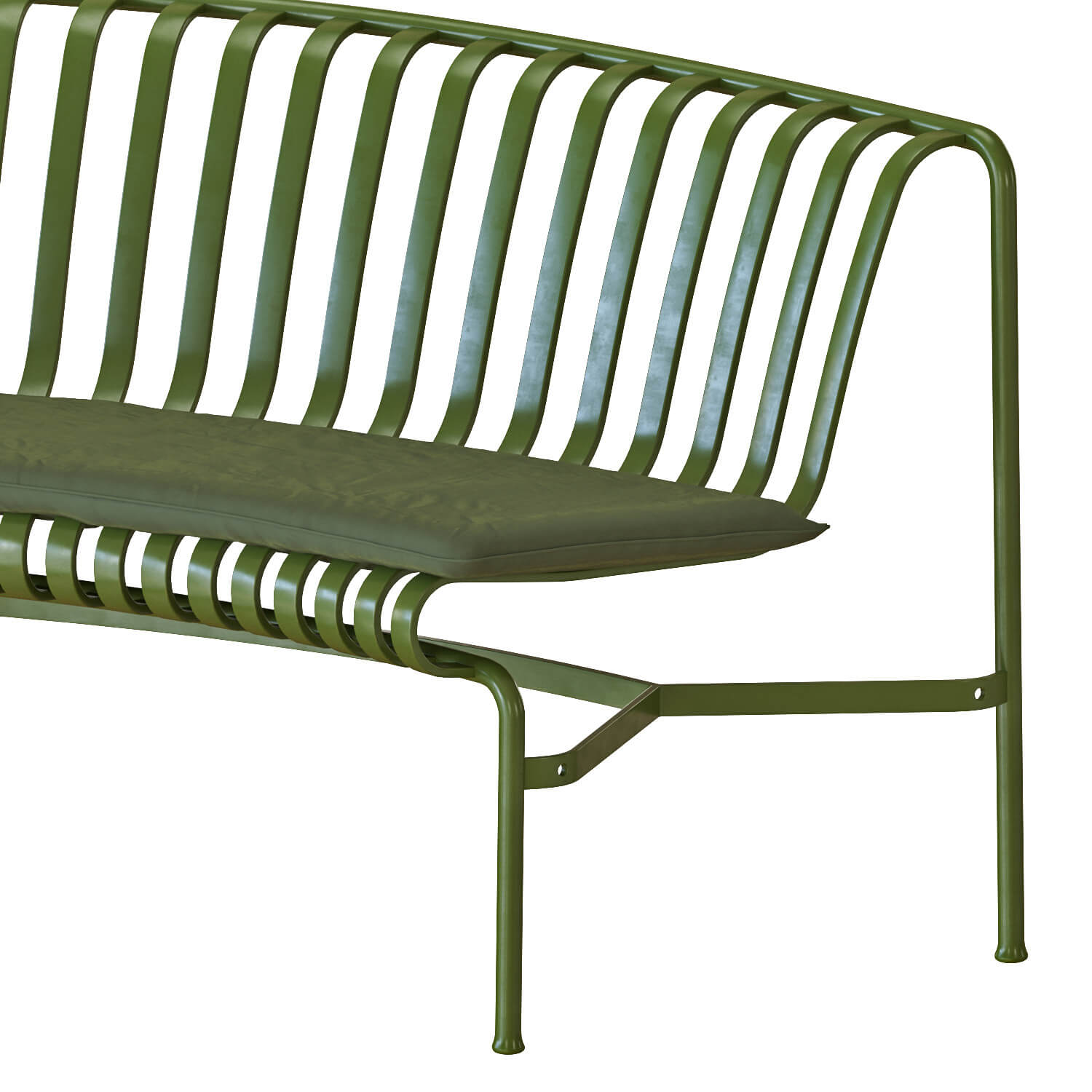 Hay Palissade Park Dining Bench - 3D Model by min khant