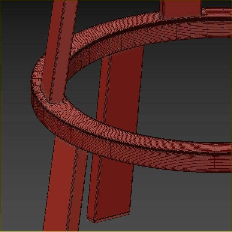 Hay Revolver Stools with Table - 3D Model by min khant