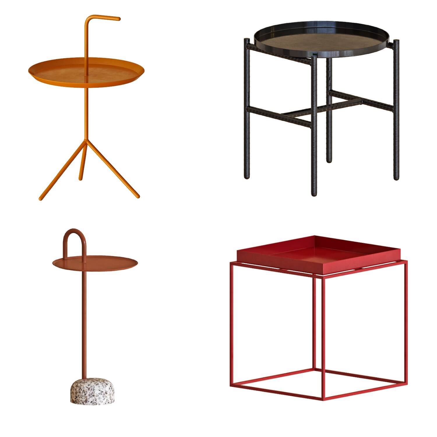 Hay Side Tables - 3D Model by min khant