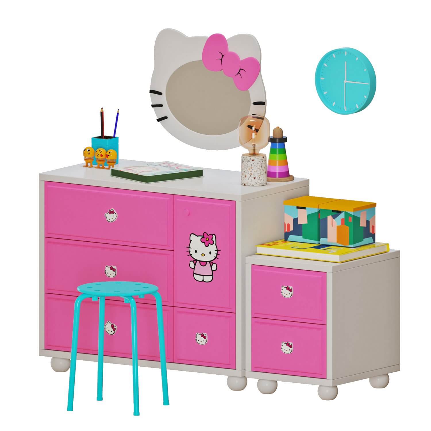 Hello Kitty Dressing Table - 3D Model by min khant