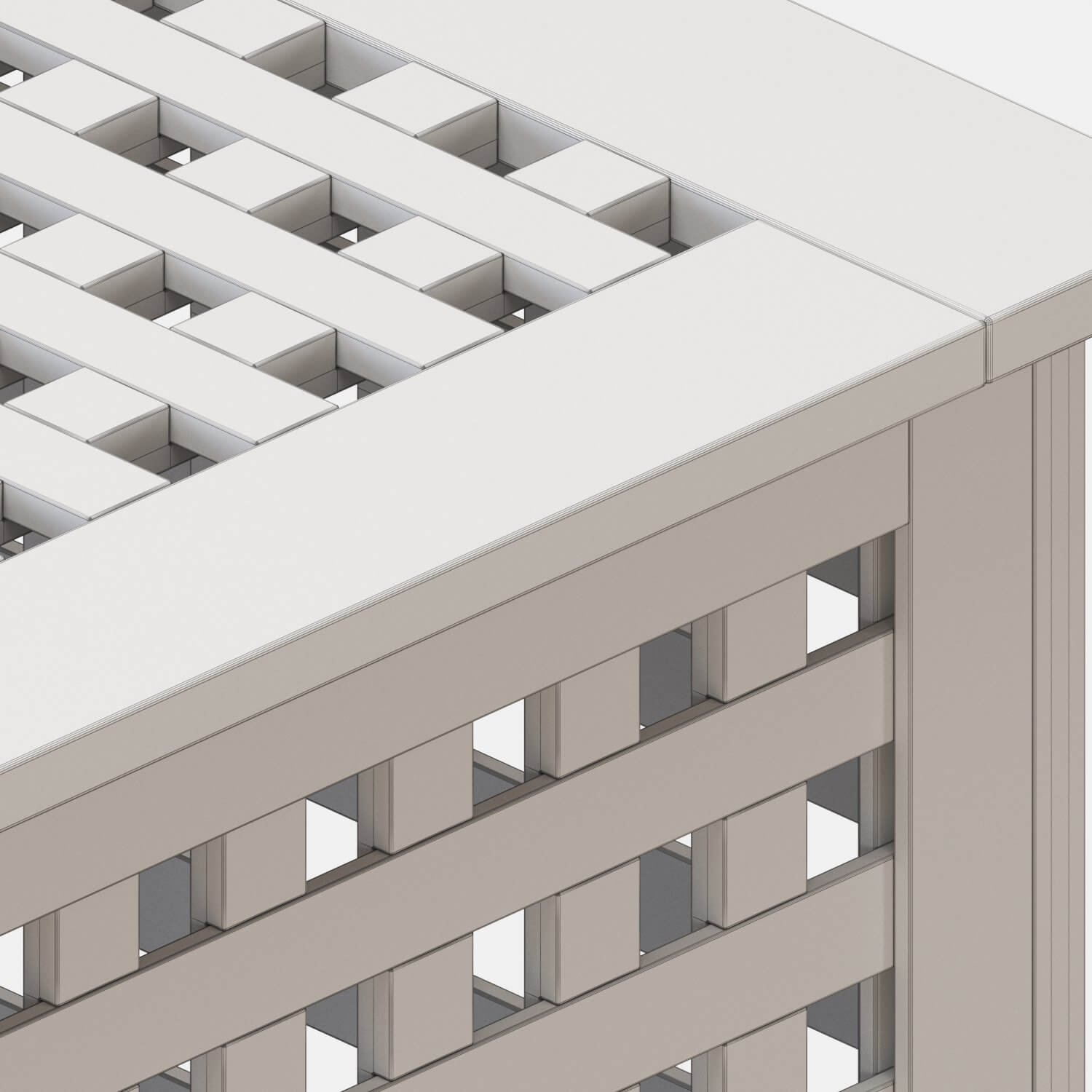 HOL Table With Storage - 3D Model by min khant
