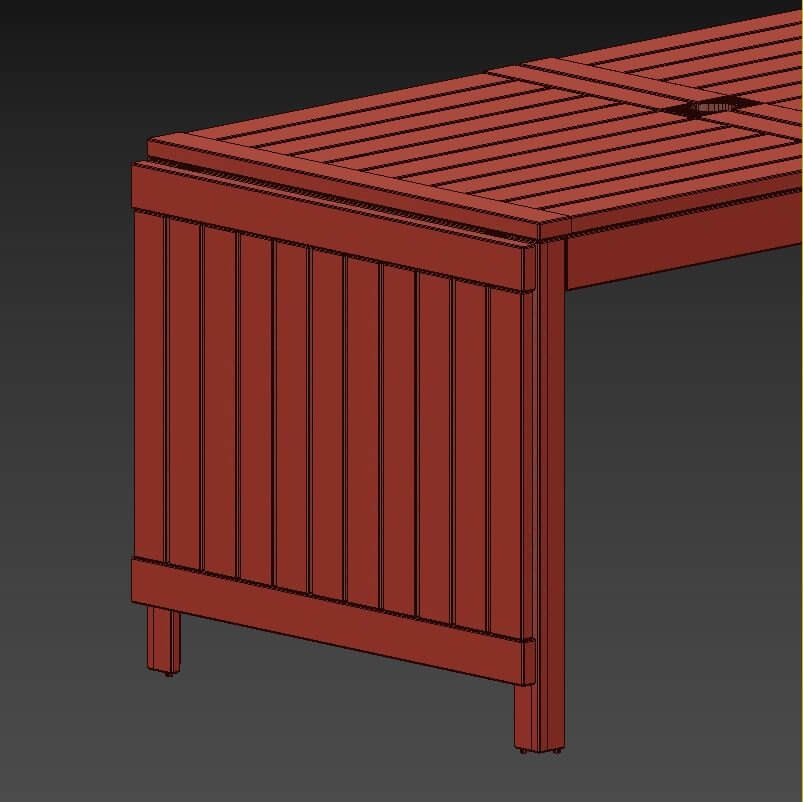 IKEA Applaro Table and Chair Set 03 - 3D Model by min khant