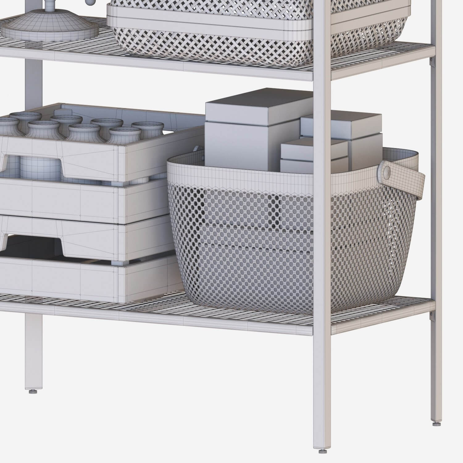 IKEA Baggebo Shelving Unit 2 - 3D Model by min khant