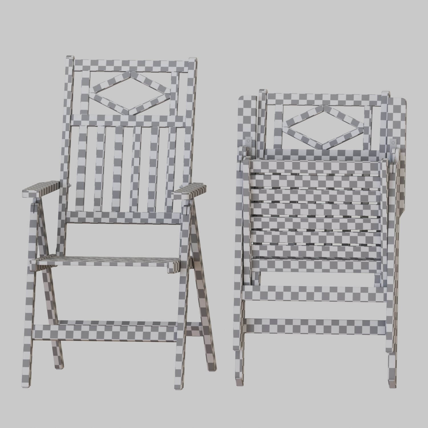 IKEA Bondholmen Table and Chairs Set 05 - 3D Model by min khant