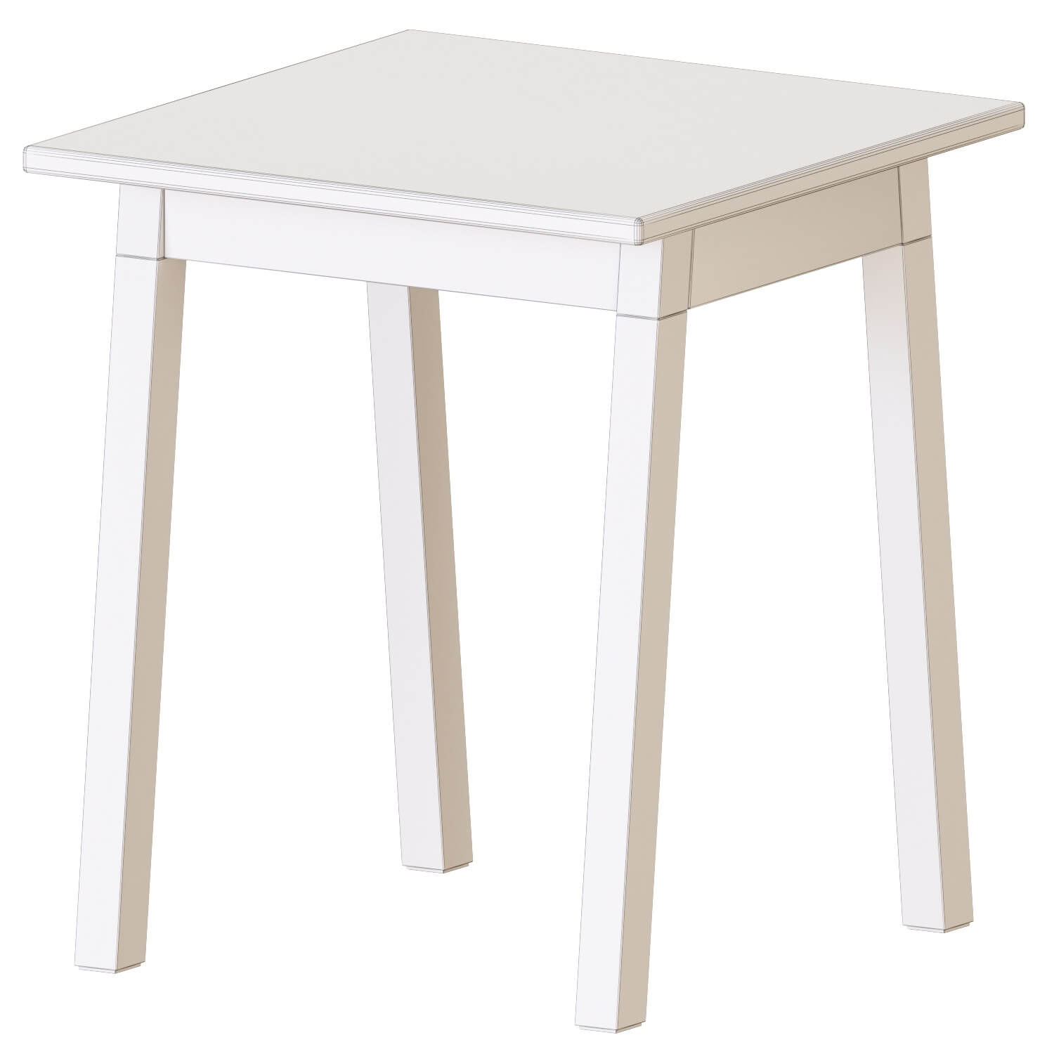 IKEA Pinntorp Table and Chairs Set 2 - 3D Model by min khant