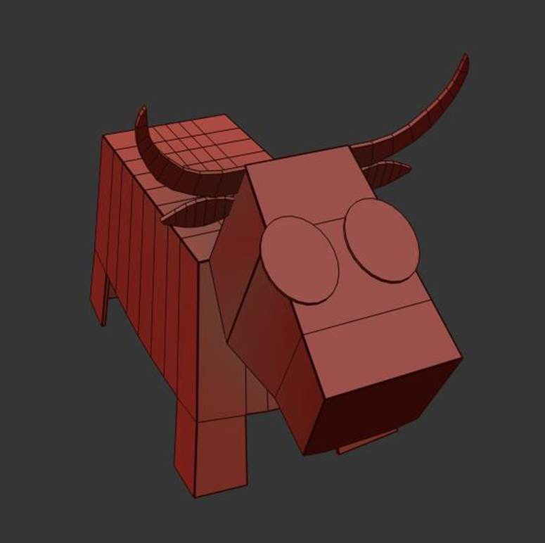 Paper Cow - 3D Model by min khant