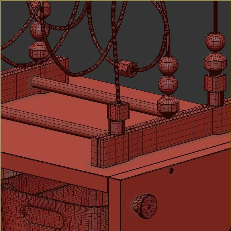 Smussla Bedside Tableshelf Unit - 3D Model by min khant