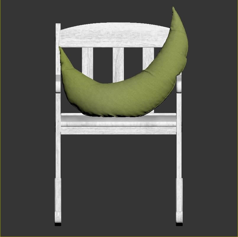 Sundvik Rocking-chair, White 3D Model by min khant