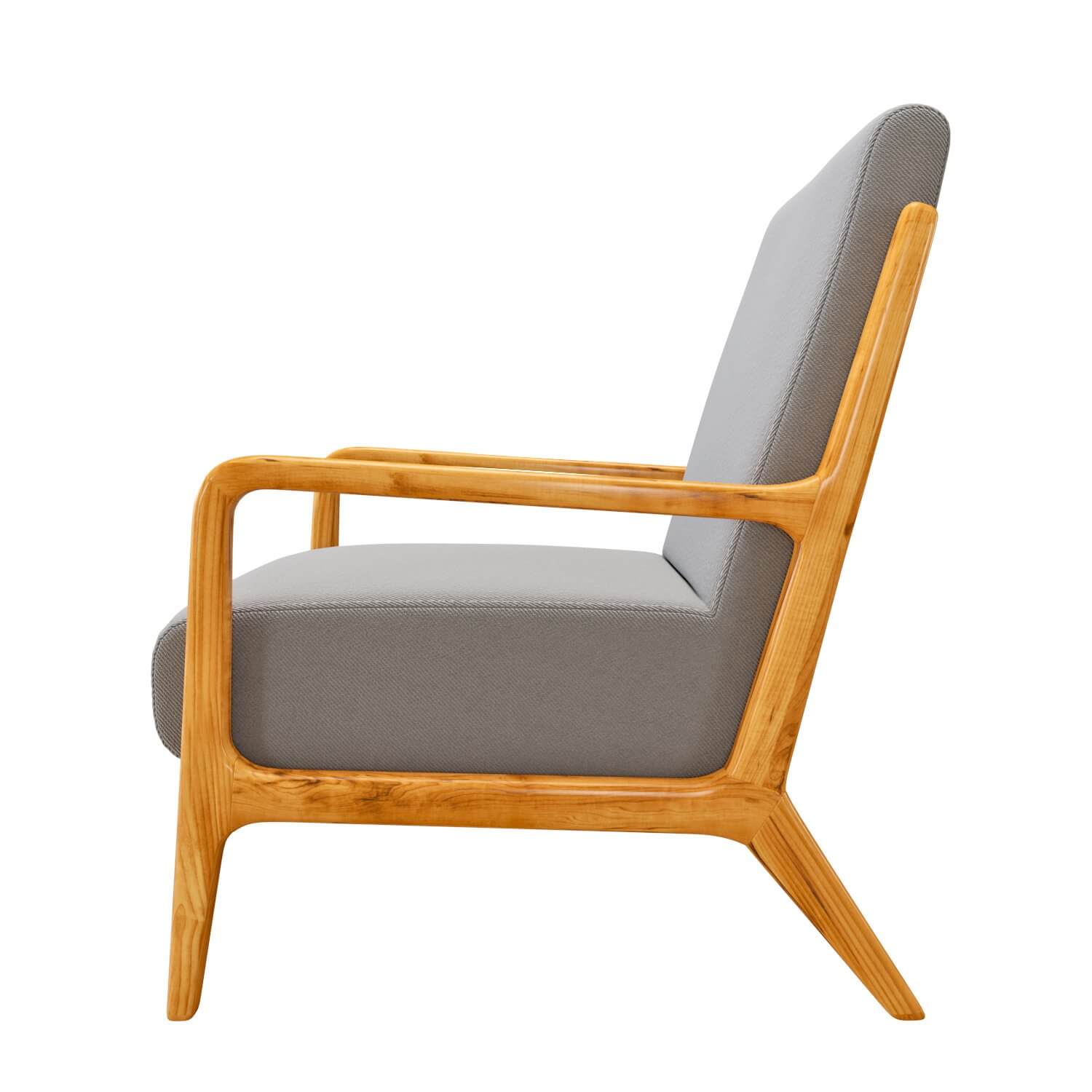 Zara Ash Wood and Linen Armchair - 3D Model by min khant