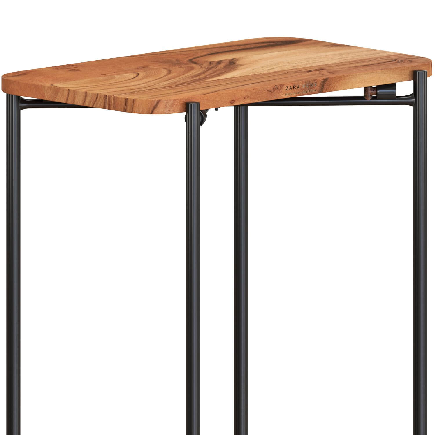 Zara Marble And Wooden Side Tables - 3D Model by min khant