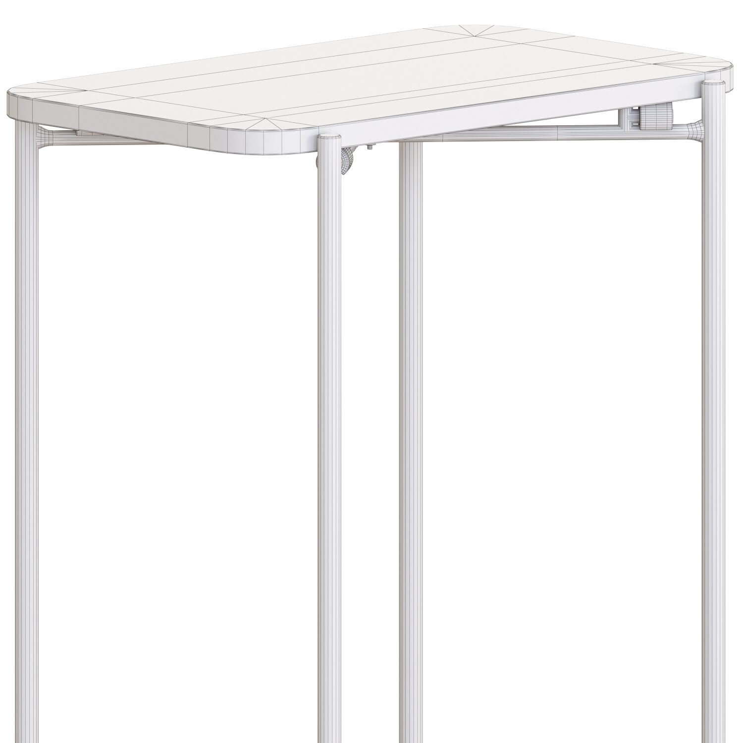 Zara Marble And Wooden Side Tables - 3D Model by min khant