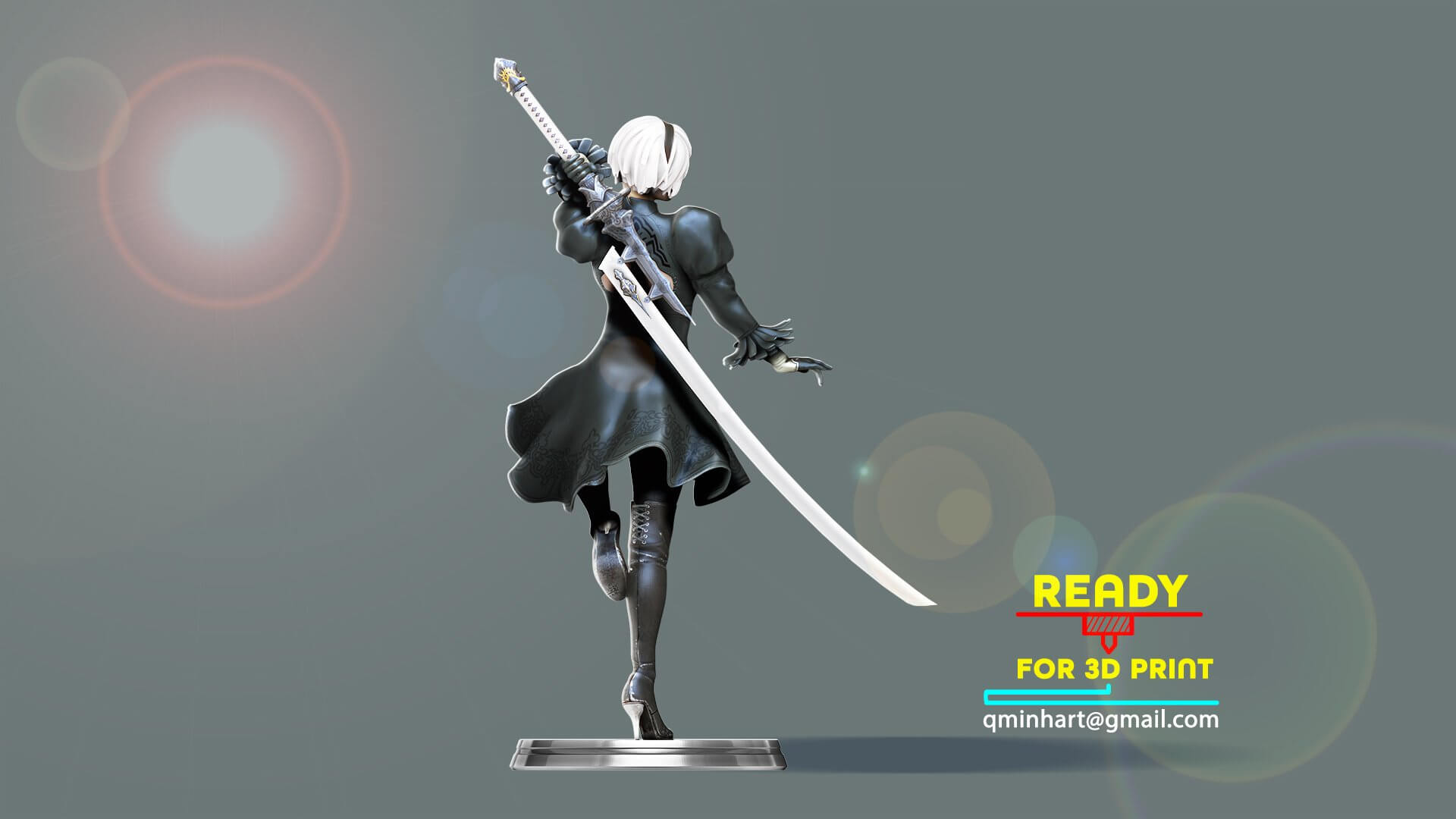 Yorha A2 From Nier: Automata fanart - 3D Model by minhdinh