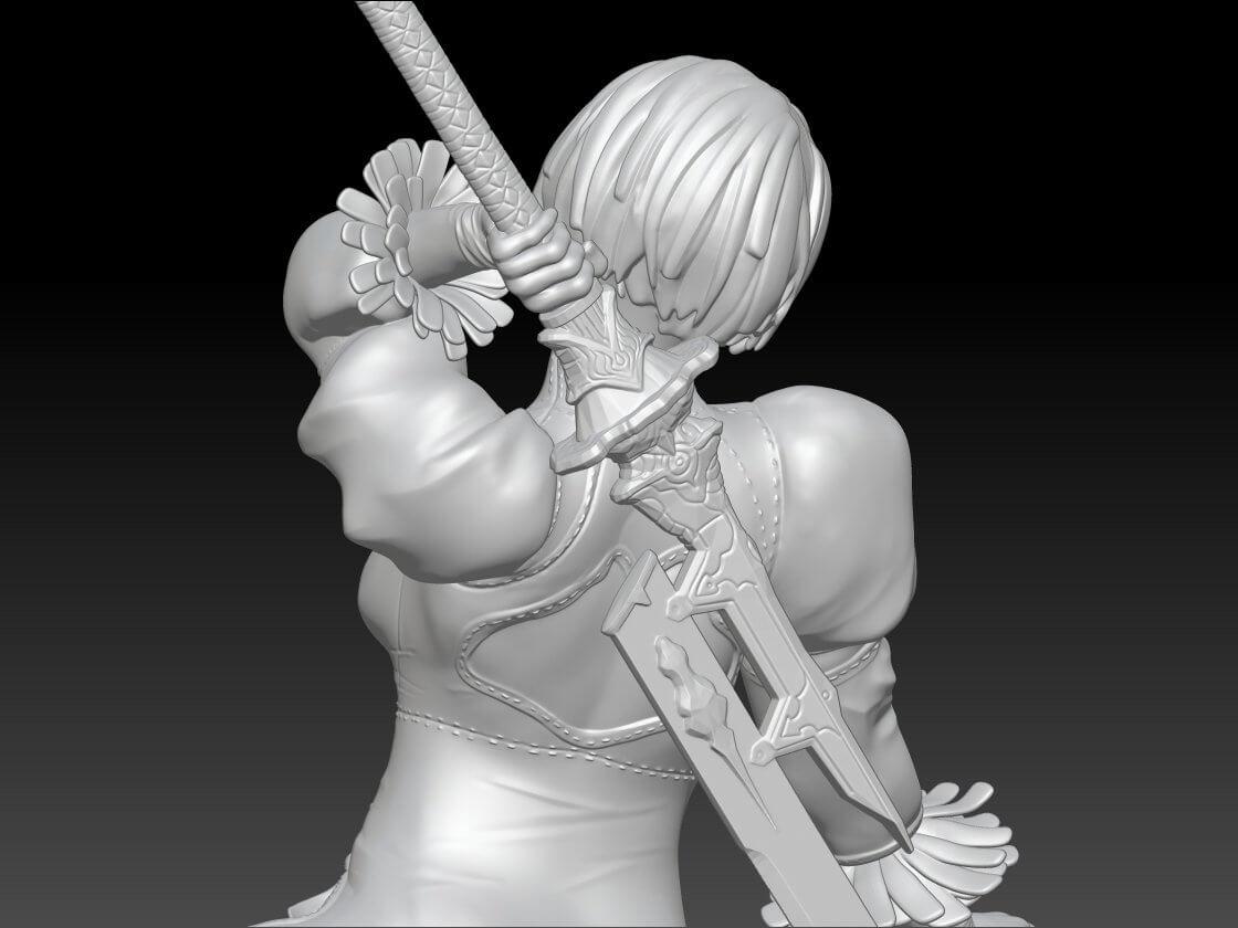 Yorha A2 From Nier: Automata fanart - 3D Model by minhdinh