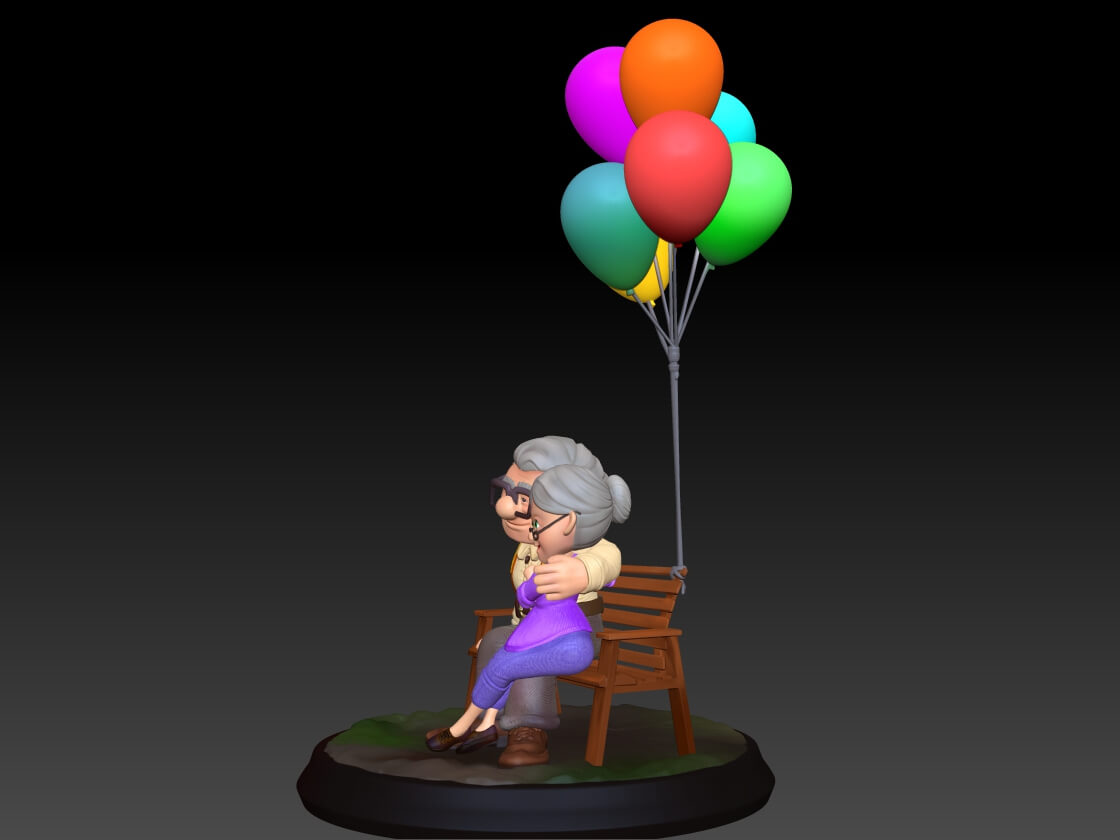 Carl and Ellie - 3D Model by minhdinh