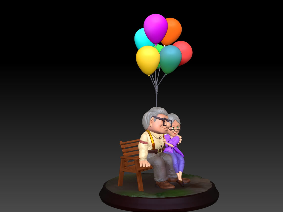 Carl and Ellie - 3D Model by minhdinh