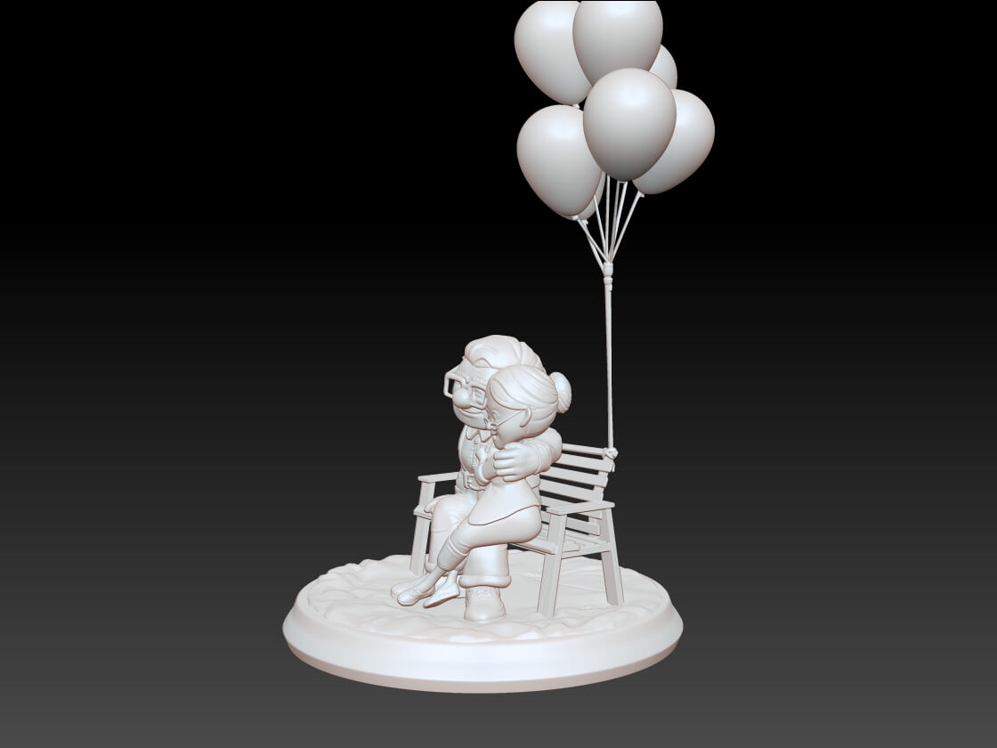 Carl and Ellie - 3D Model by minhdinh