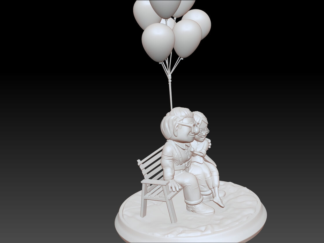 Carl and Ellie - 3D Model by minhdinh