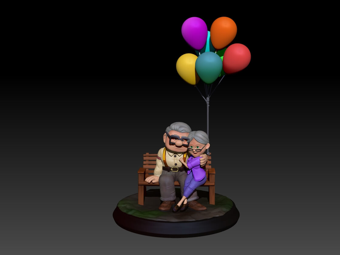 Carl and Ellie - 3D Model by minhdinh
