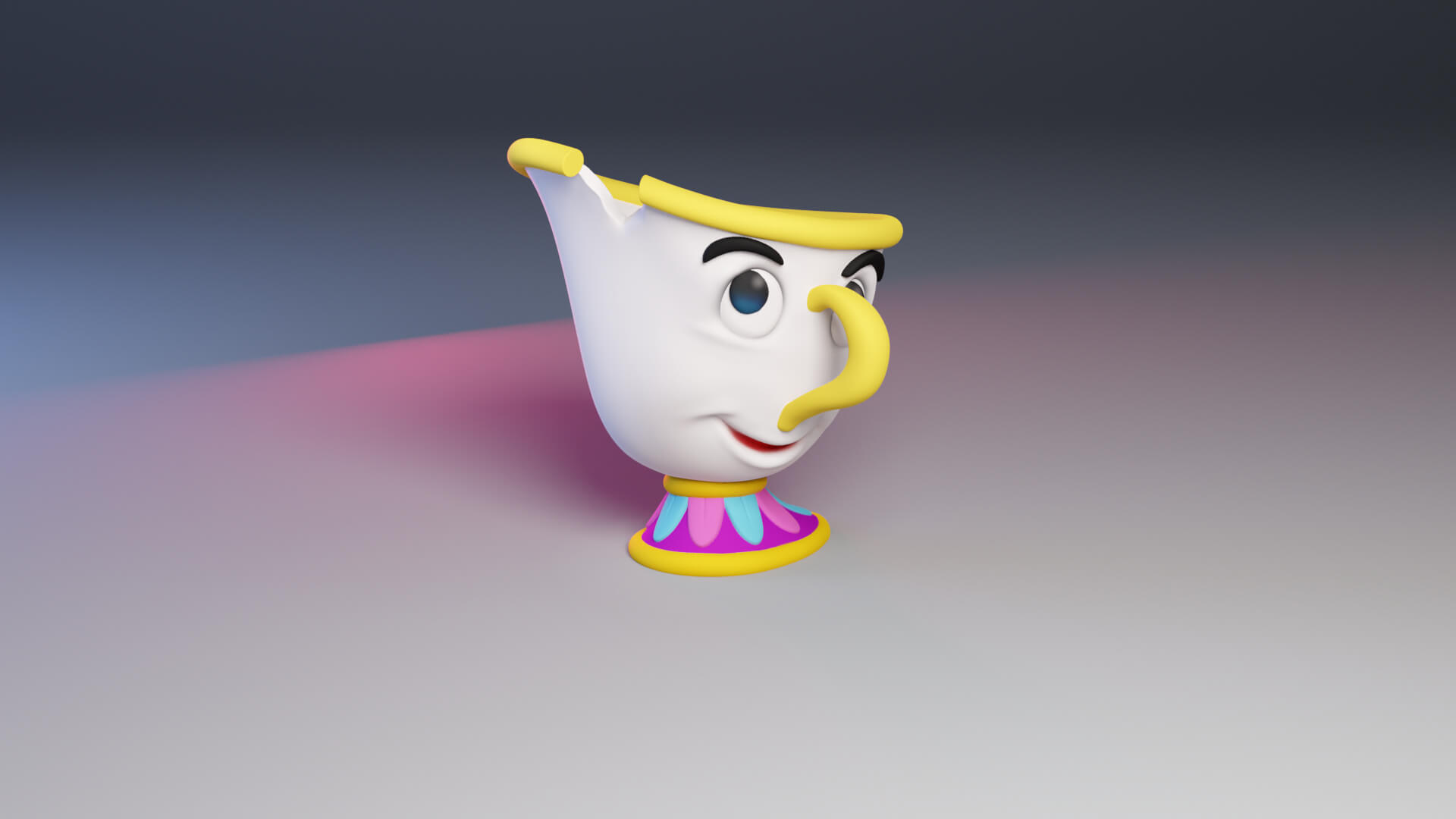 Chip Potts Beauty and The Beast - 3D Model by minhdinh