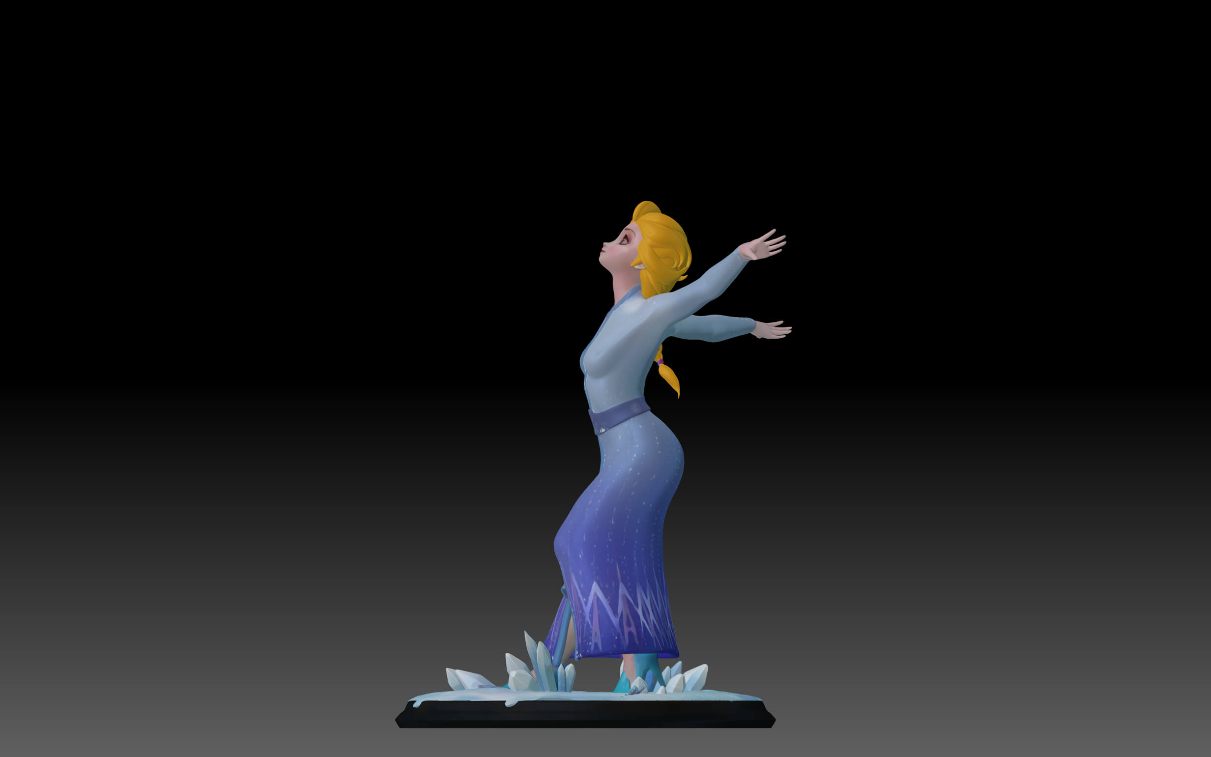 Elsa - Frozen Fan Art 3D Model by minhdinh