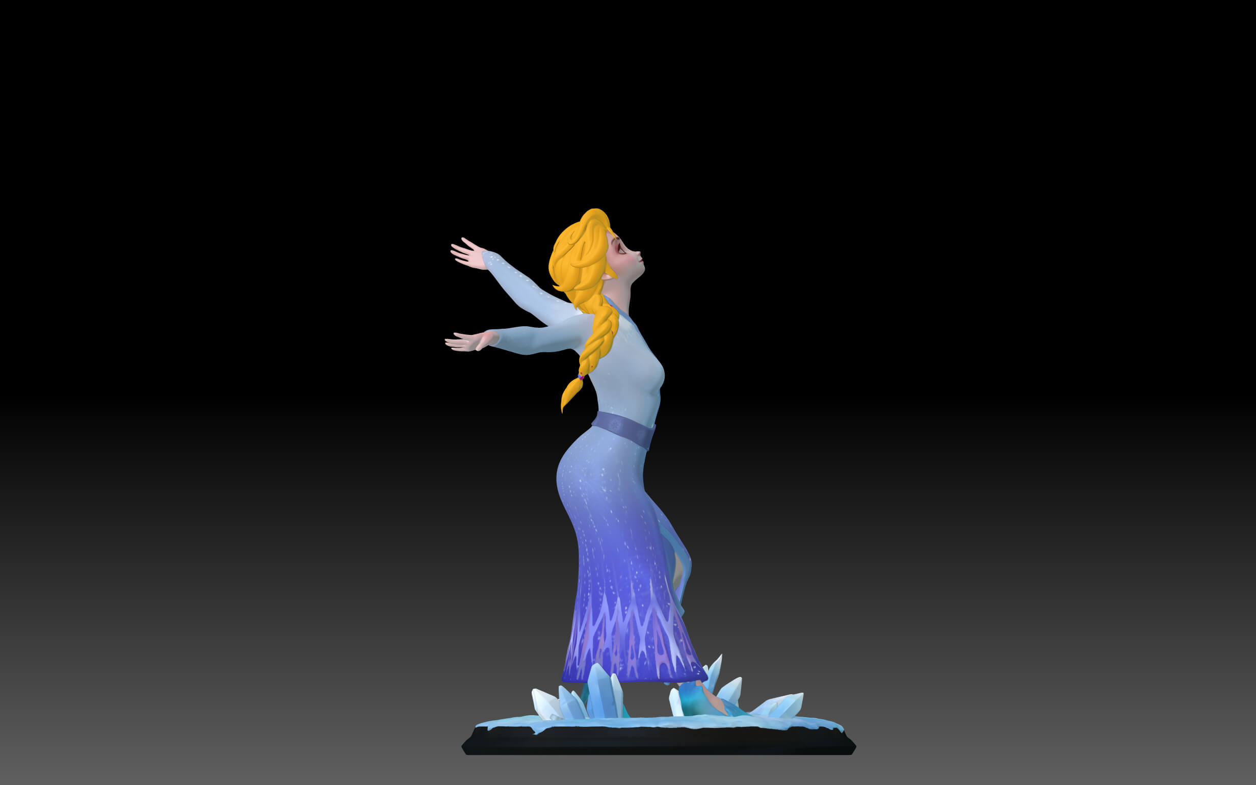 Elsa - Frozen Fan Art 3D Model by minhdinh