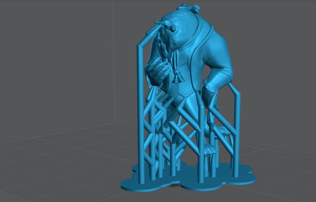 Beauty and The Beast Sculpture - 3D Model by minhdinh