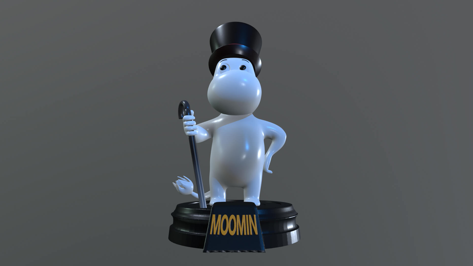 Moominpappa Moomin Statue 3D Print Model by minhdinh
