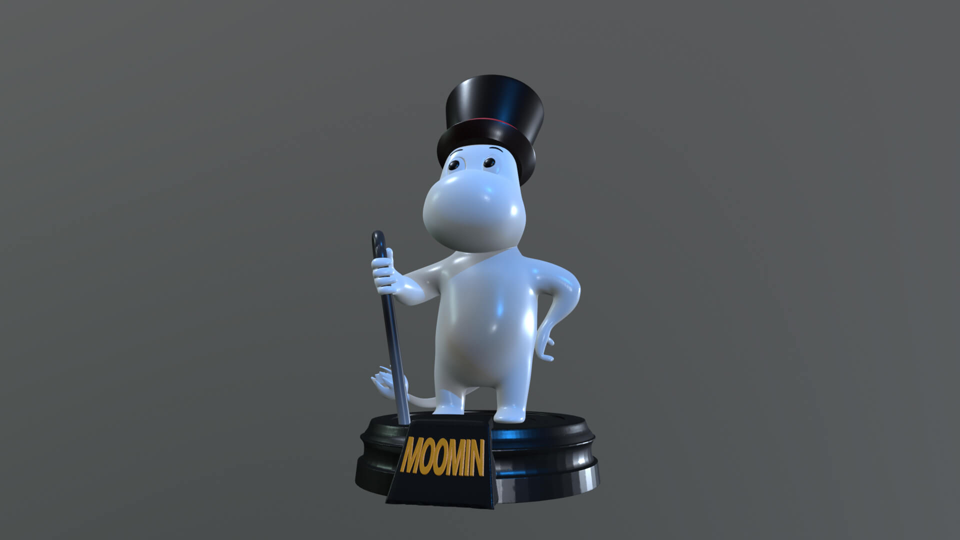 Moominpappa Moomin - 3D Print Model by minhdinh