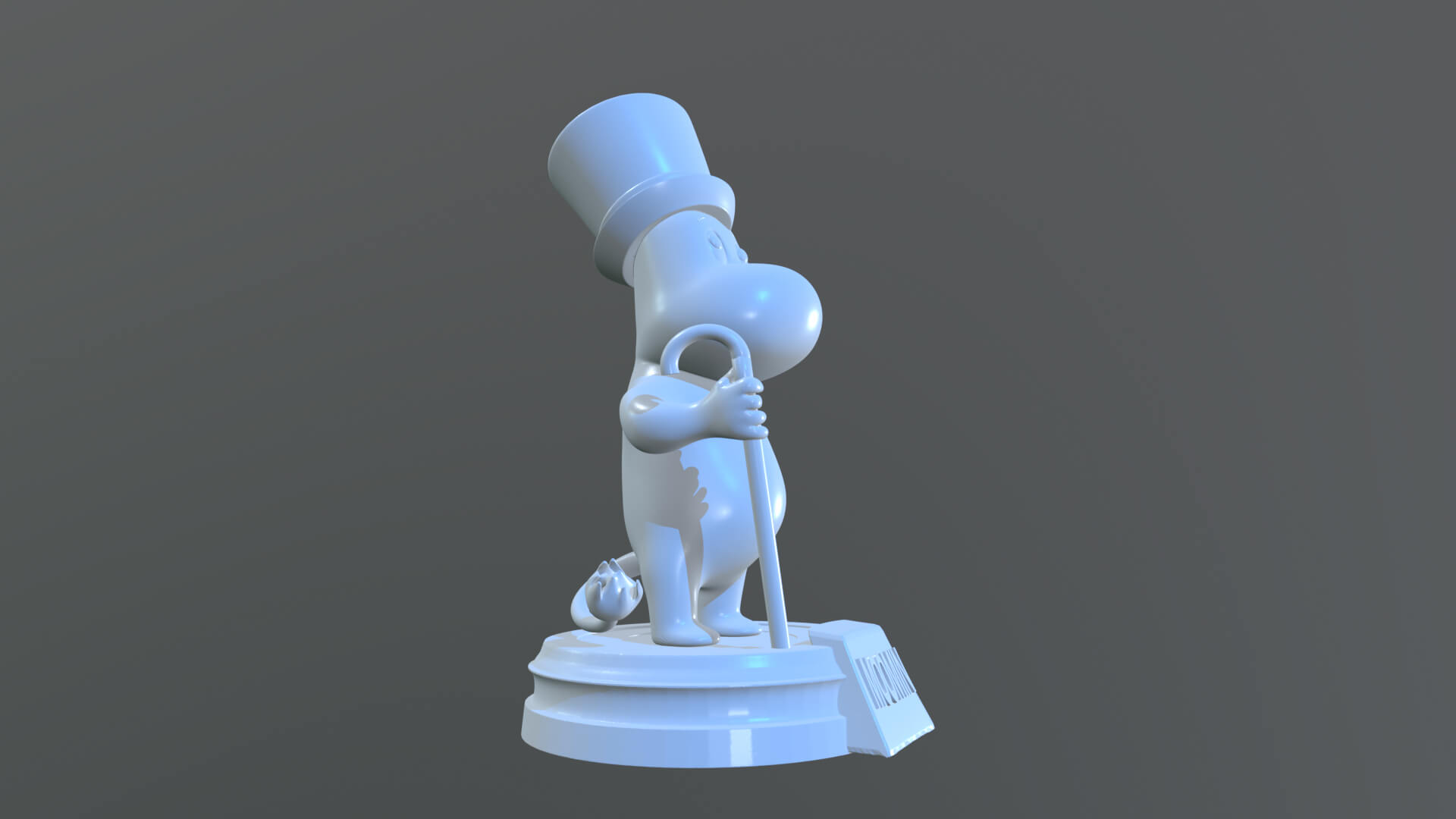 Moominpappa Moomin Statue 3D Print Model by minhdinh