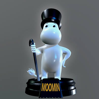 Moominpappa Moomin - 3D Print Model by minhdinh