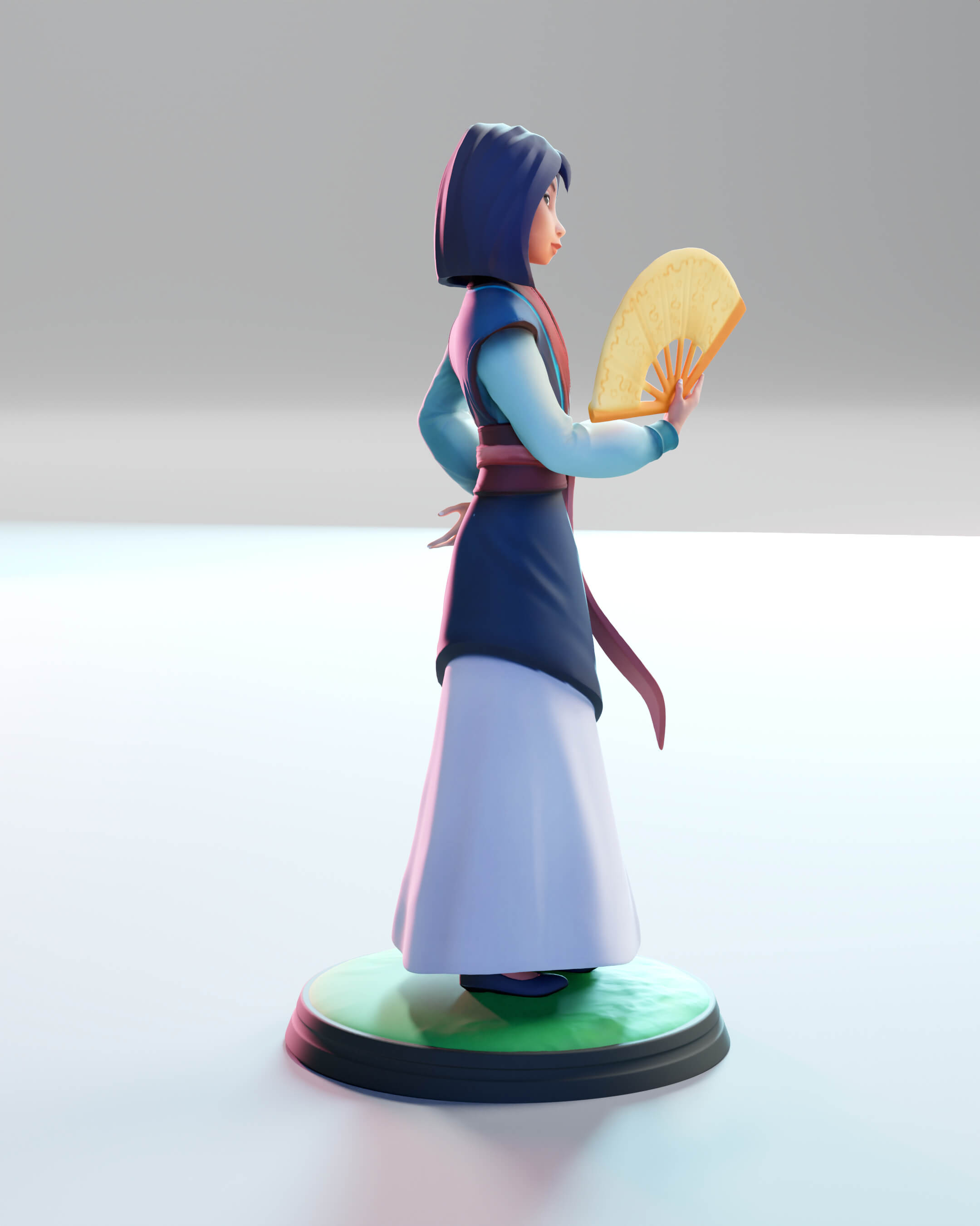 Mulan Model Fanart by minhdinh