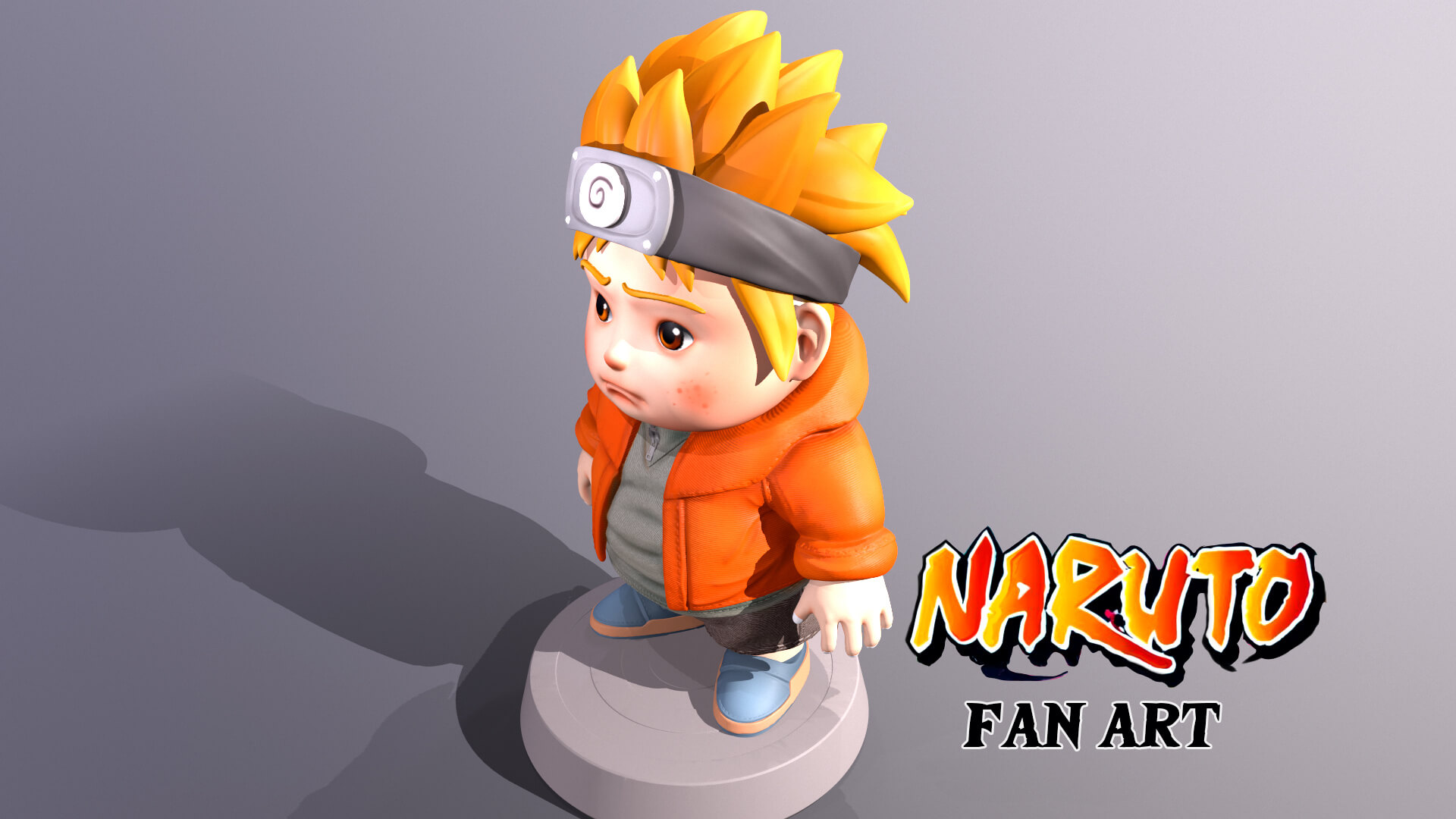 Naruto Chibi Figure - 3D Model by minhdinh