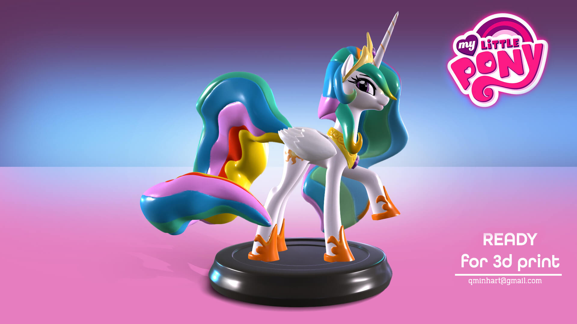 Princess Celestia - 3D Model by minhdinh