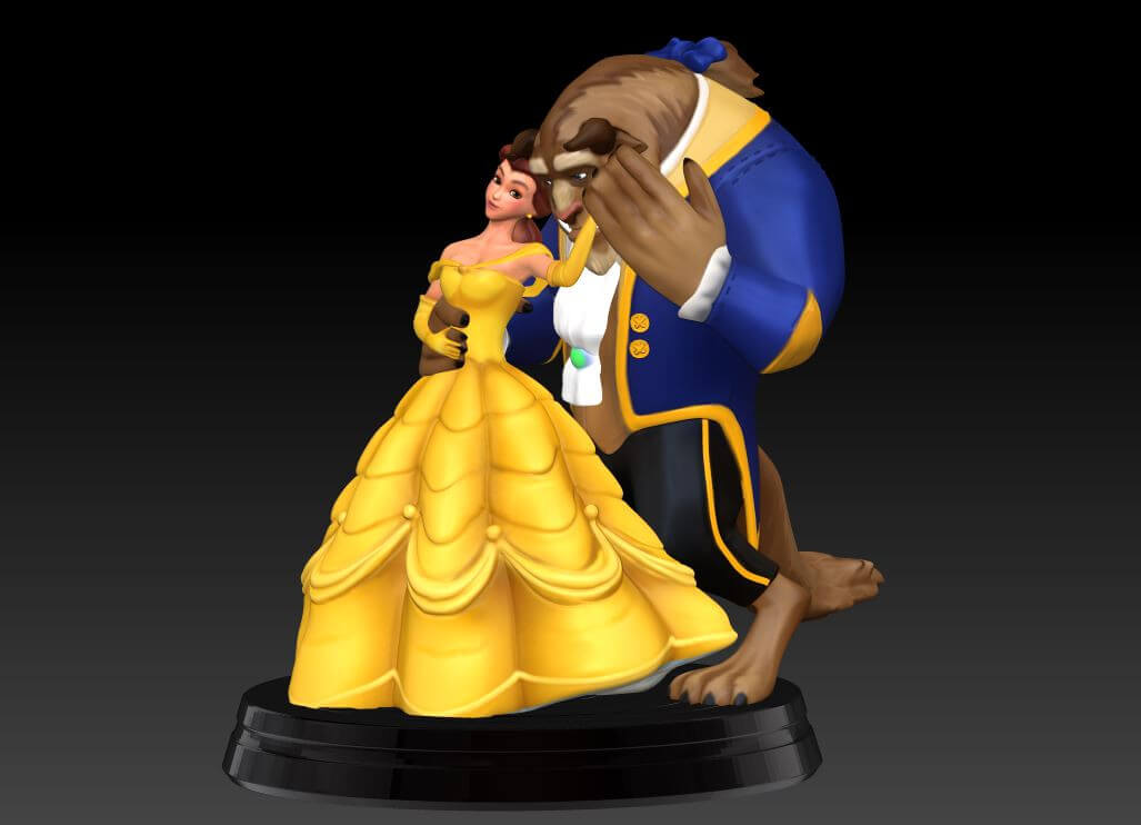 Beauty and The Beast - 3D Model by minhdinh